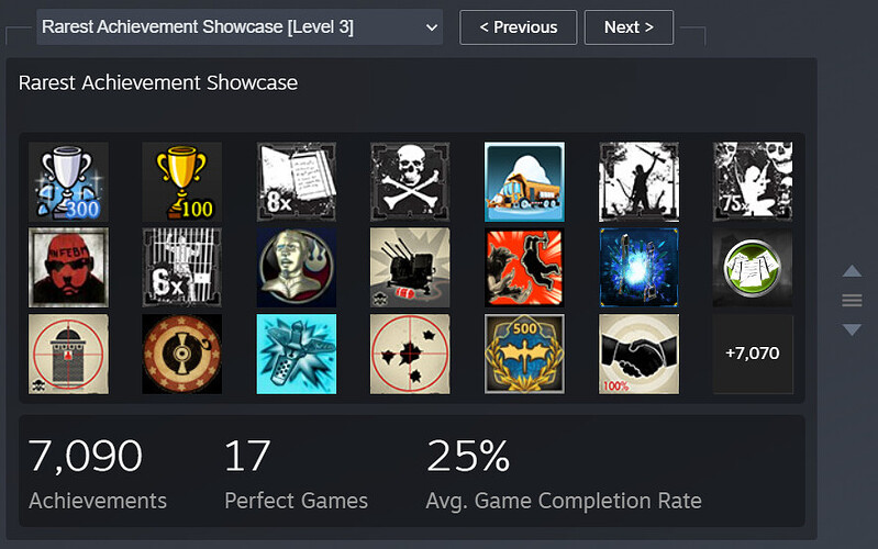 RIP my Steam Rarest Achivement Showcase - Games - Quarter To Three Forums