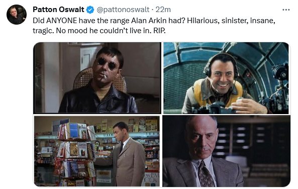RIP Alan Arkin - Movies - Quarter To Three Forums